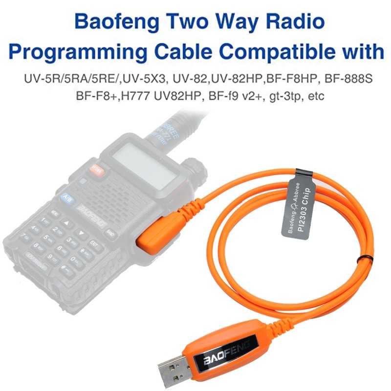 Cable de programación Plus para Walkie Talkie Baofeng
